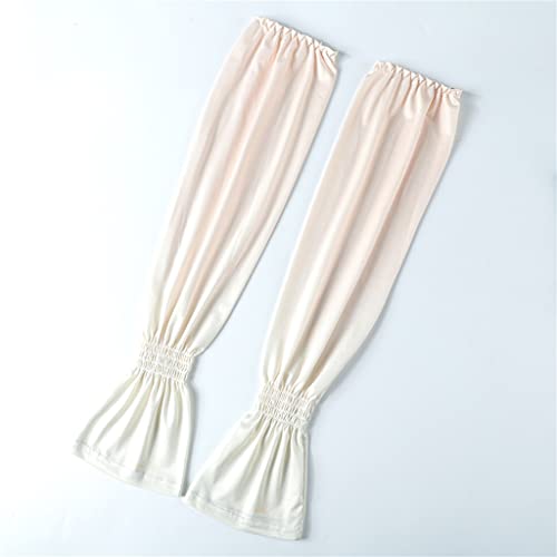 ICY Sunscreen Sleeves Female Ice Silk Gradient Loose Driving Arm Guard Sleeves Summer Thin (Color : A, Size : One Size)