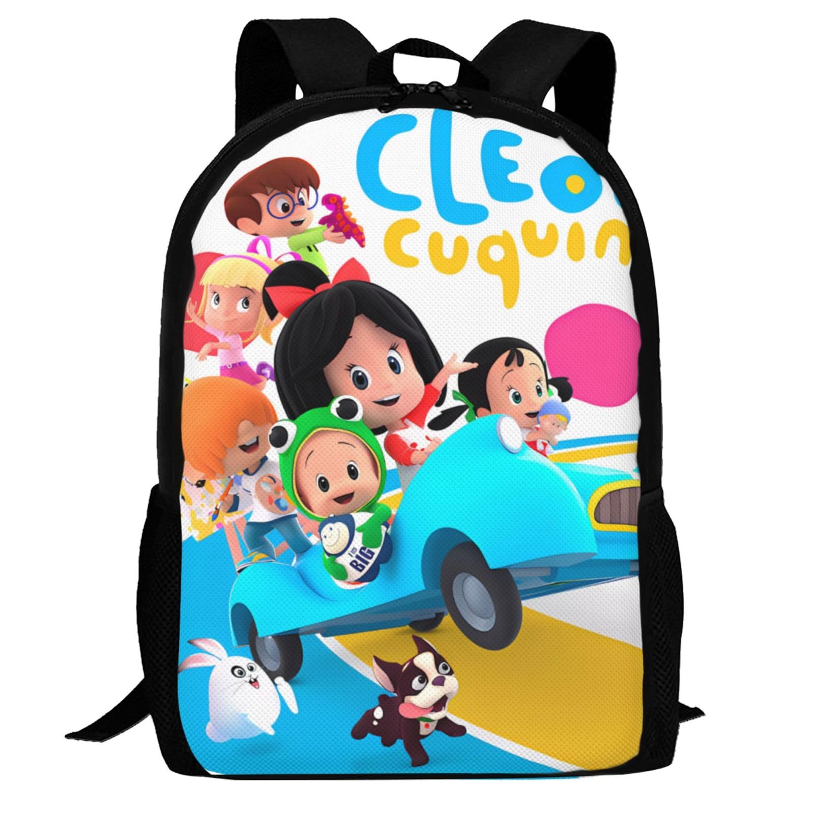 GLGFAS Cleo Anime Cuquin Backpack Large Capacity Leisure Travel Backpack Book Bag Outgoing Daypack 12.5x5.5x16.5 inch