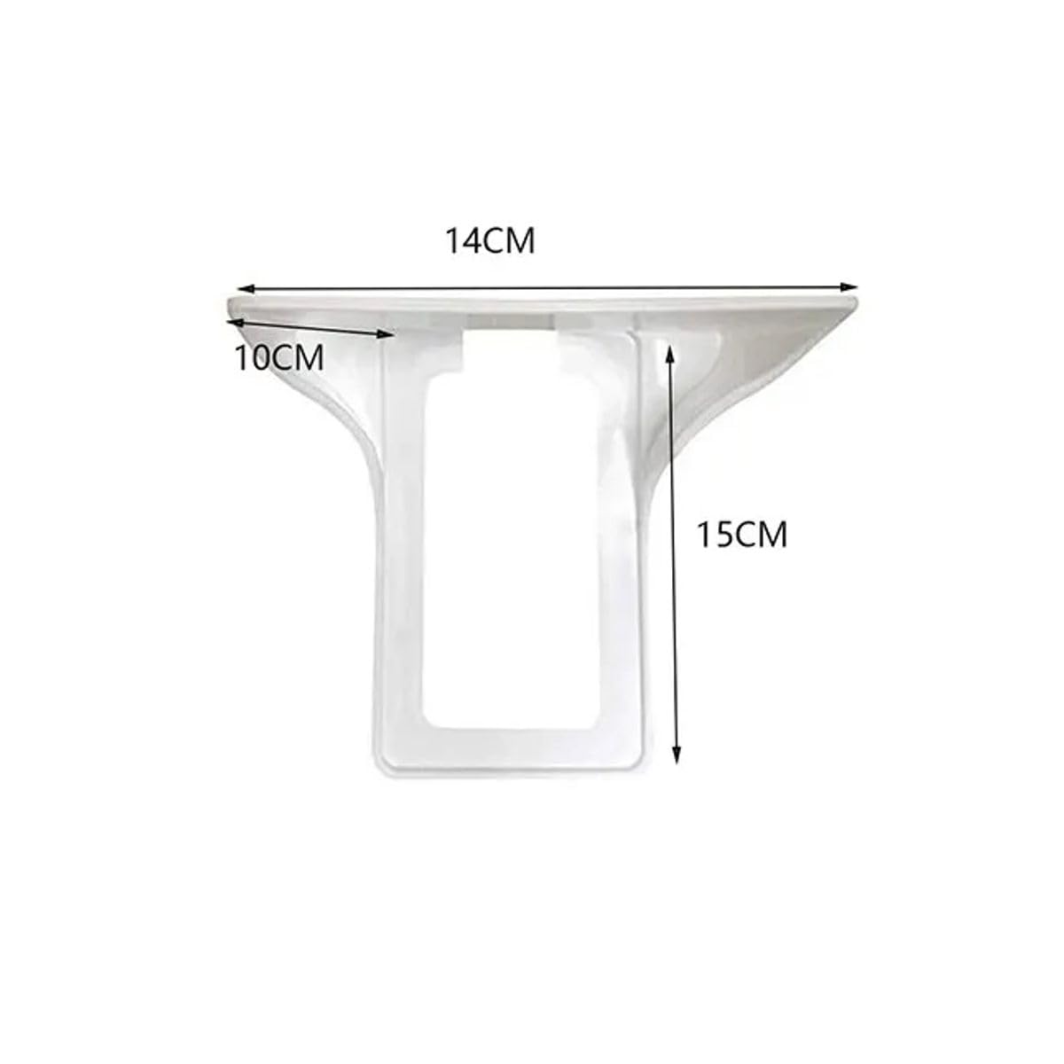 OTTECA Outlet Shelf, Wall Outlet Holder, Home Wall Shelf Organizer for Outlets, Decor outlets, Bathroom Outlet Shelves - Supports up to 10lb (White, Pack of 2)