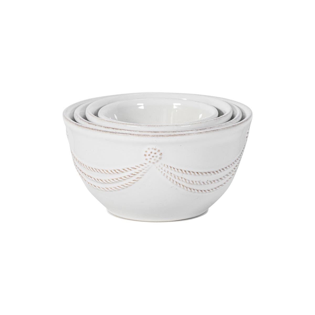 Juliska Berry & Thread Nesting Prep Bowl Set/4 - Whitewash