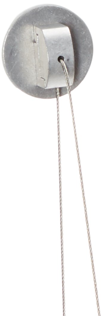 Spancraft Glass Crane Glass Shelf, Brushed Steel, 12 x 30