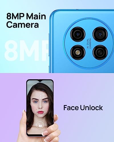 Ulefone 3G Unlocked Smartphones, Note 15 Android 12, Dual Sim Unlocked Cell Phones, Dual Rear Camera, Triple Card Slots, 6.22" Waterdrop Full-Screen Phones, 4000mAh, Face Unlock, US Version - Black