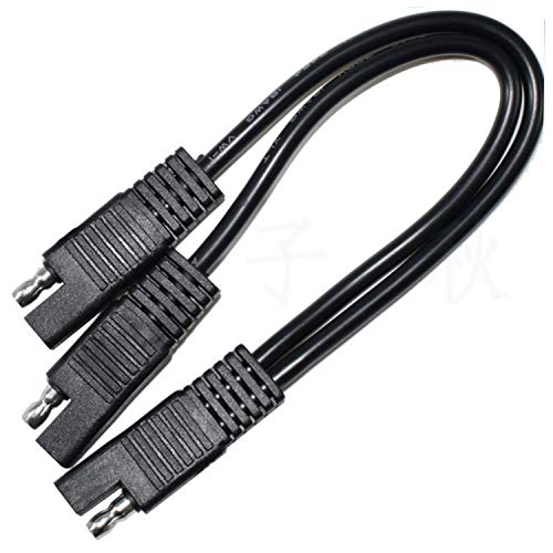 LIXINTIAN 18AWG SAE DC Power Automotive Connector Cable Y Splitter 1 to 2 SAE Extension Cable ďźfor Solar Panels, Chargers