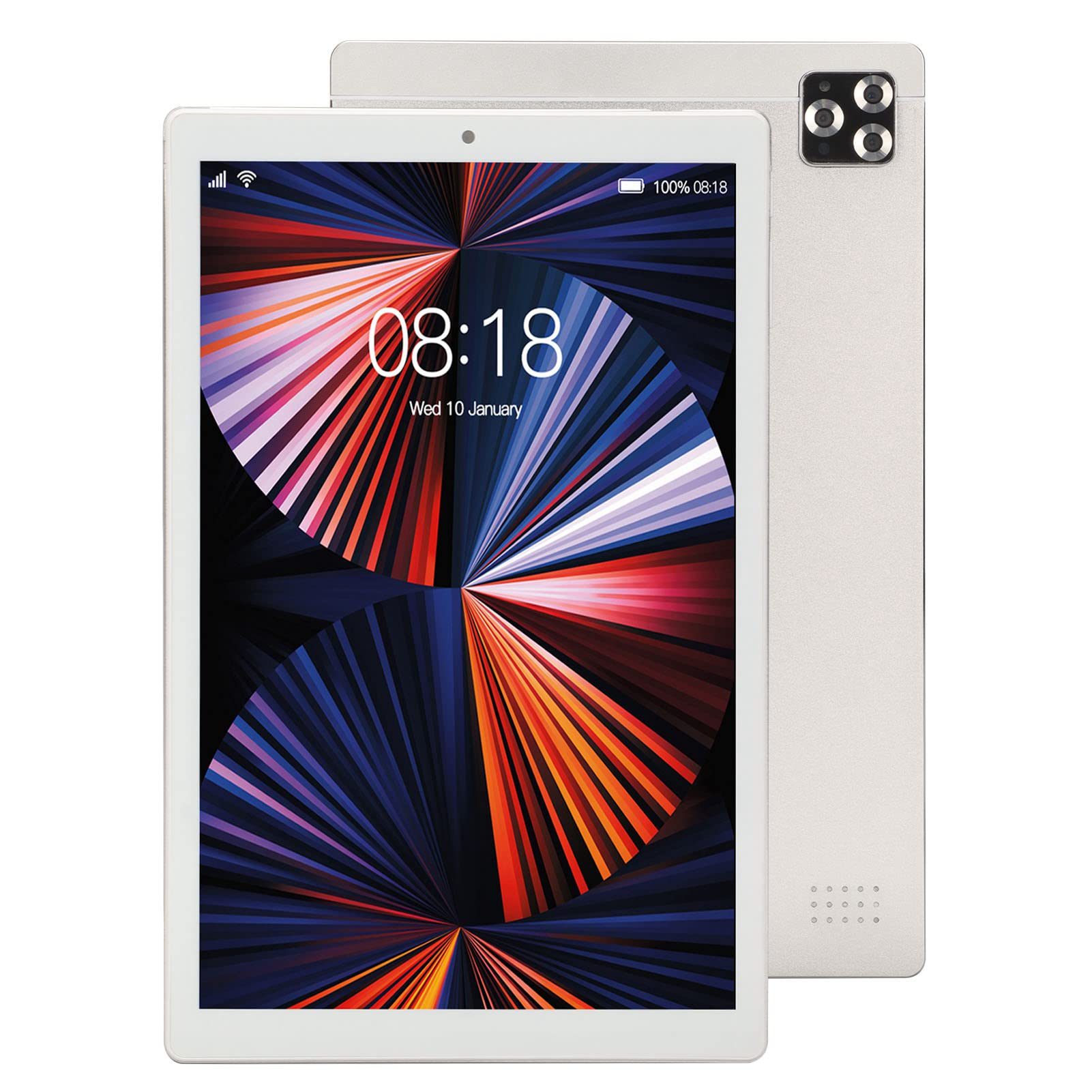 LBEC 10in Tablet, 64GB ROM Dual SIM HD Tablet 4GB RAM for Office (US Plug)