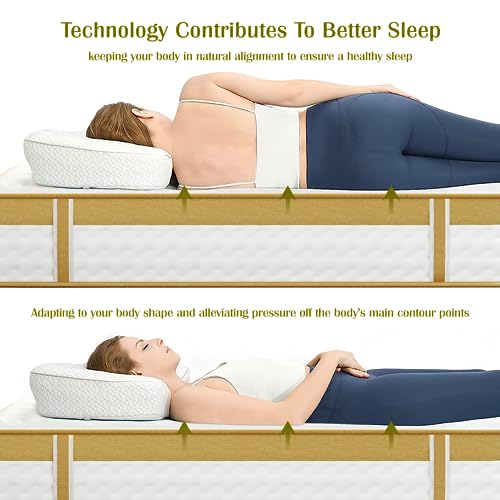 Naiveer Cool Gel Memory Foam Hybrid Mattress, 12 Inch Full Size Mattress in A Box with Pocket Springs for Cool Sleep & Pressure Relief, Medium Firm Feeling with CertiPUR-US Certified Foam