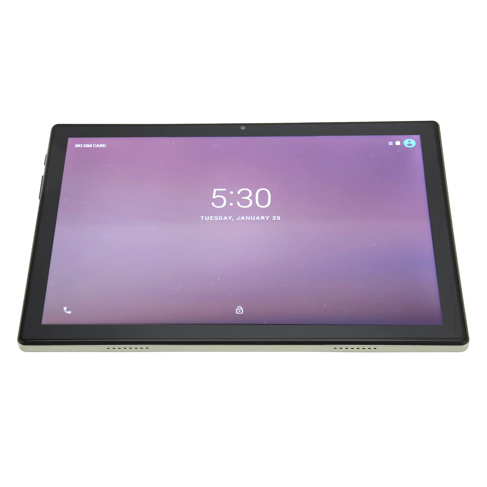 Haofy 10 Inch Tablet, Green 100‑240V 6G 256G 1960x1080 IPS Screen Gaming Tablet for Travel (US Plug)