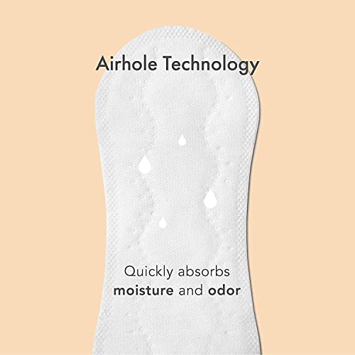 Rael Panty Liners for Women, Organic Cotton Cover - Thin Pantiliners, Light Absorbency, Unscented, Chlorine Free (Micro Thin, 140 Count)