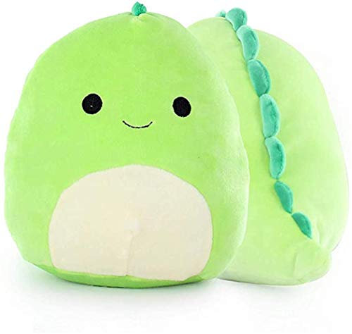 Yepureo Cute Dinosaur Plush Toy, 8 Inch Dinosaur Stuffed Animals, Cotton Plushies Doll Soft Lumbar Back Cushion Pillow for Home Decoration, Christmas Birthday Gift for Kids