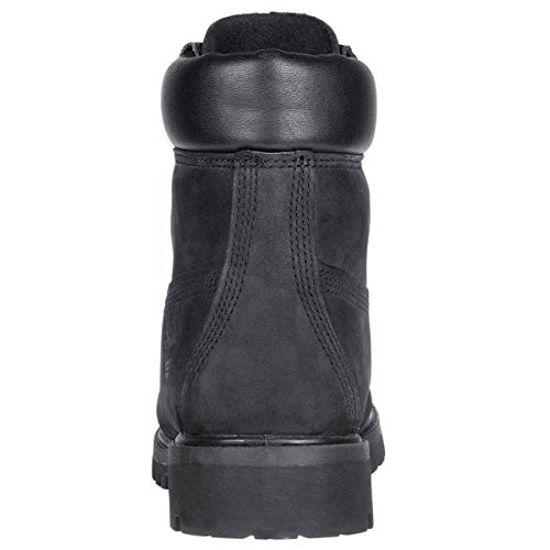 Timberland Men's 6 inch Premium Waterproof Boot, Black Nubuck, 8.5