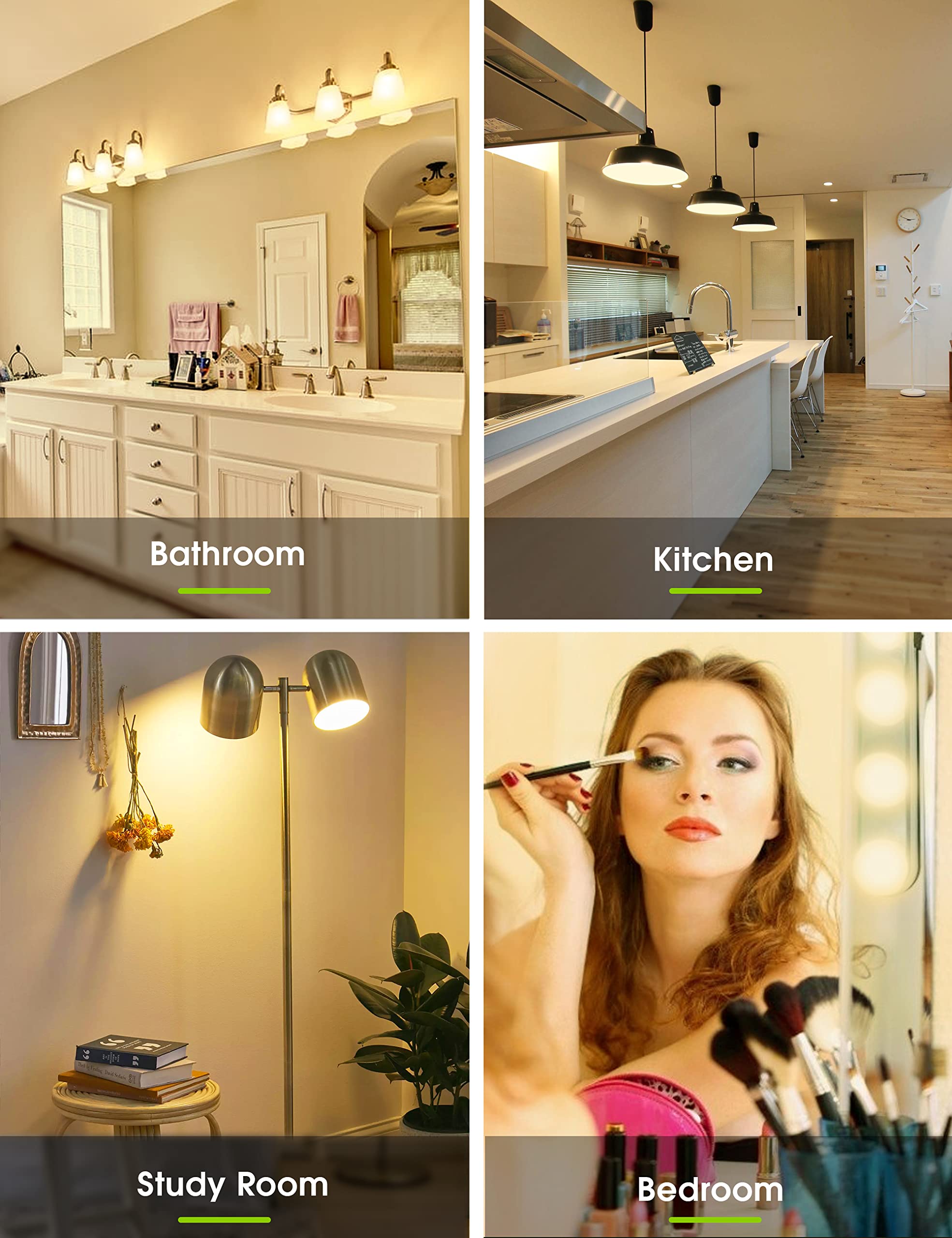Globe Light Bulbs, LOHAS G25 LED Vanity Bulb 500Lm, 40W-45W Equivalent, Soft White 3000k, Vanity Light Bulbs for Bathroom Makeup Mirror, Vanity Round Light Bulb E26 Base, Non-Dimmable, 6 Pack
