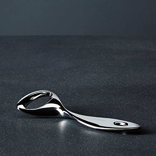 nambe Twist Bottle Opener | Beer Bottle Opener | Solid and Durable Chrome Plated | 6β x 2.5β | Gift for Men Husband Father | Designed by Andrew Reed (Silver)