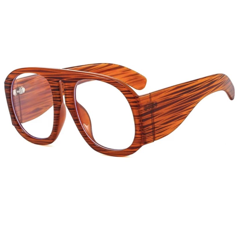 If You Dare.. Large Aviator Blue light glasses (BRICK)