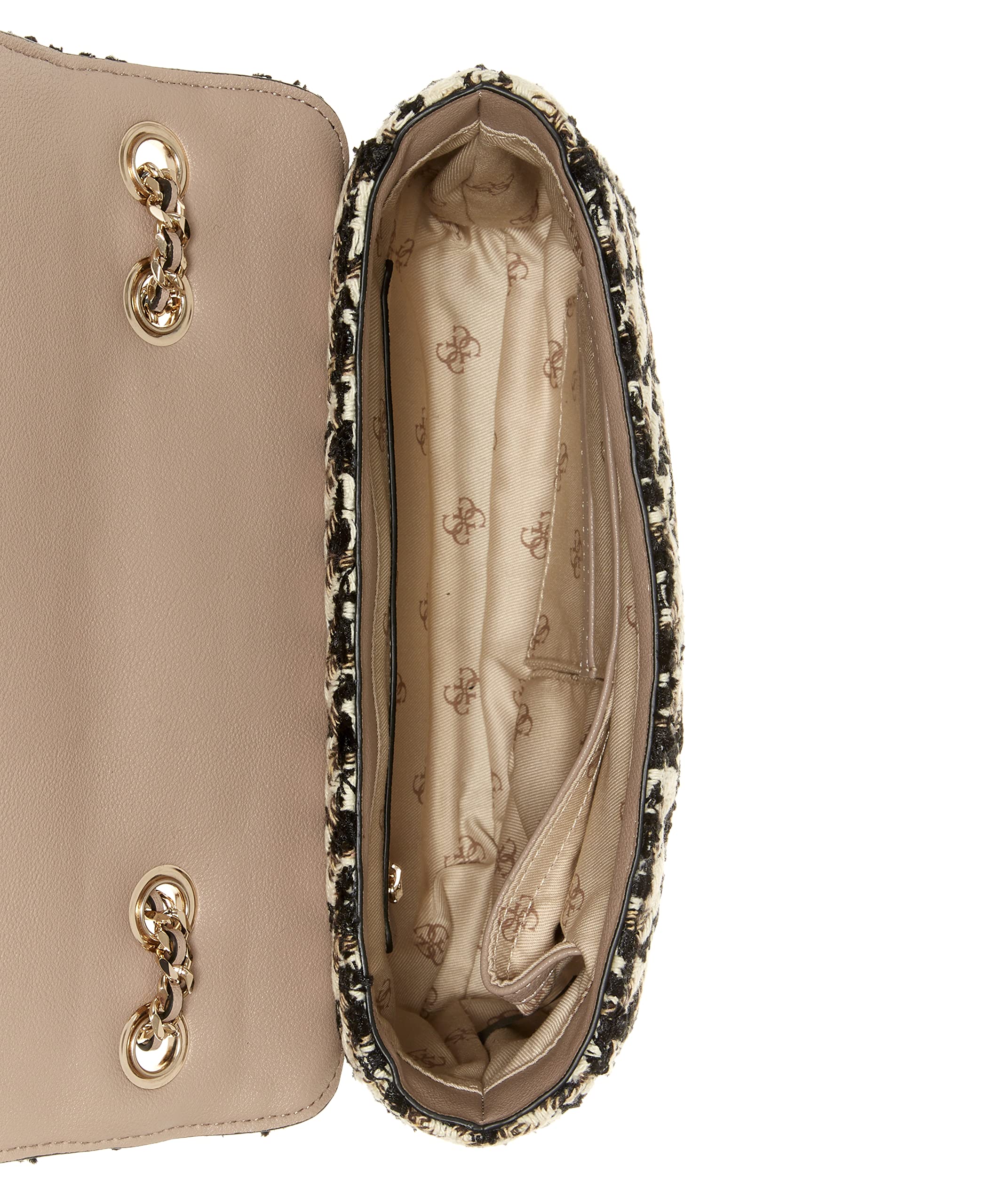 GUESS womens Cessily Convertible Crossbody Flap, Stone Multi, one size US
