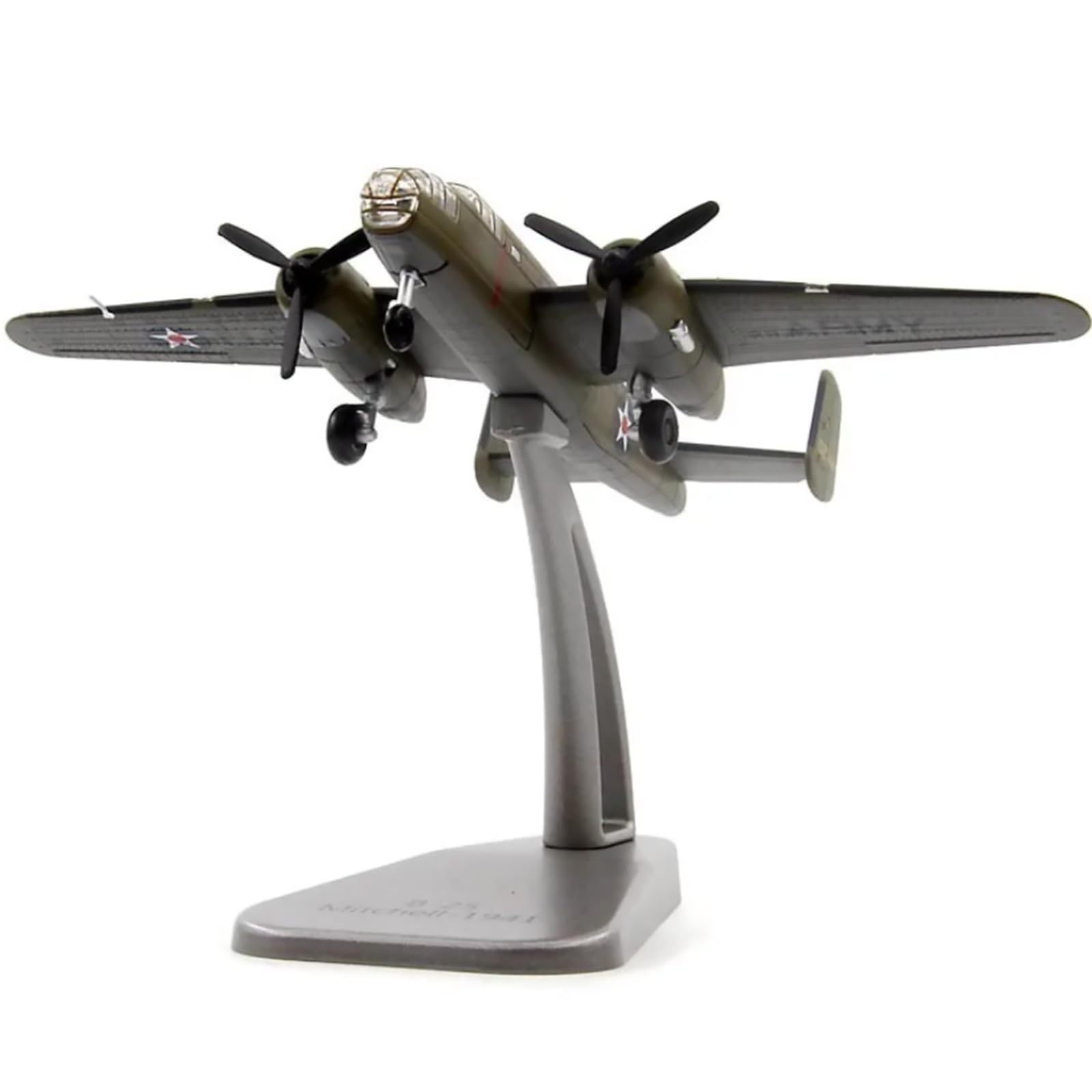 TECKEEN Alloy B-25 Bomber Mitchell Aircraft Model Aircraft Model 1:144 Model Simulation Science Exhibition Model