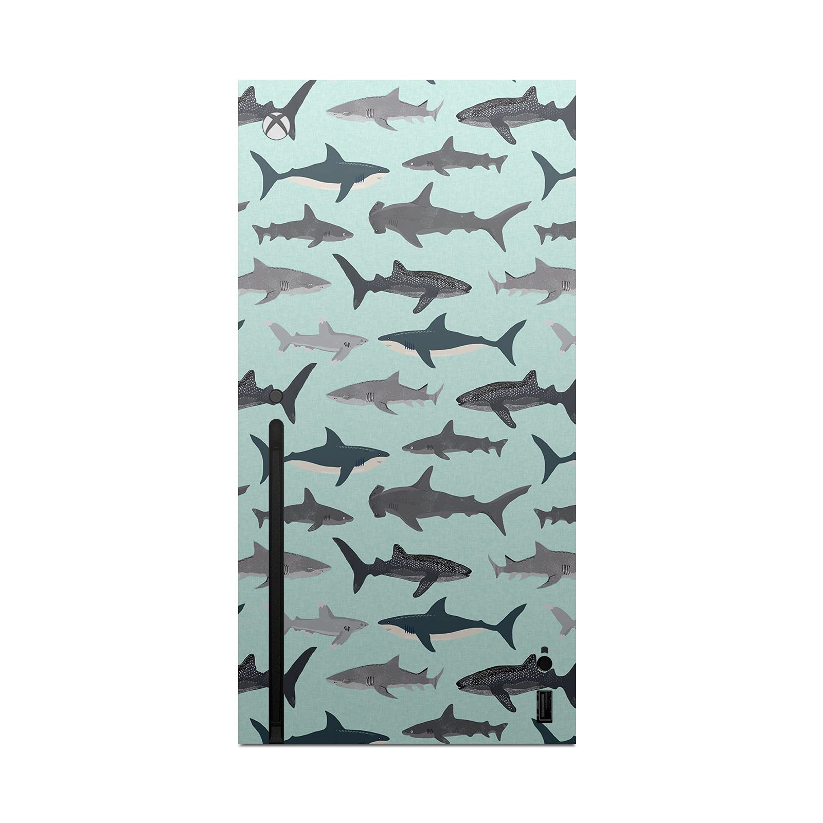 Head Case Designs Officially Licensed Andrea Lauren Design Sharks Art Mix Matte Vinyl Sticker Gaming Skin Case Cover Compatible with Xbox Series X Console