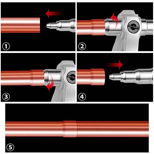 JoyTube Copper Pipe Tube Expander Tool manual Swaging hand tool Refrigeration Tube Expanding Tool kit 1/4β to 7/8β