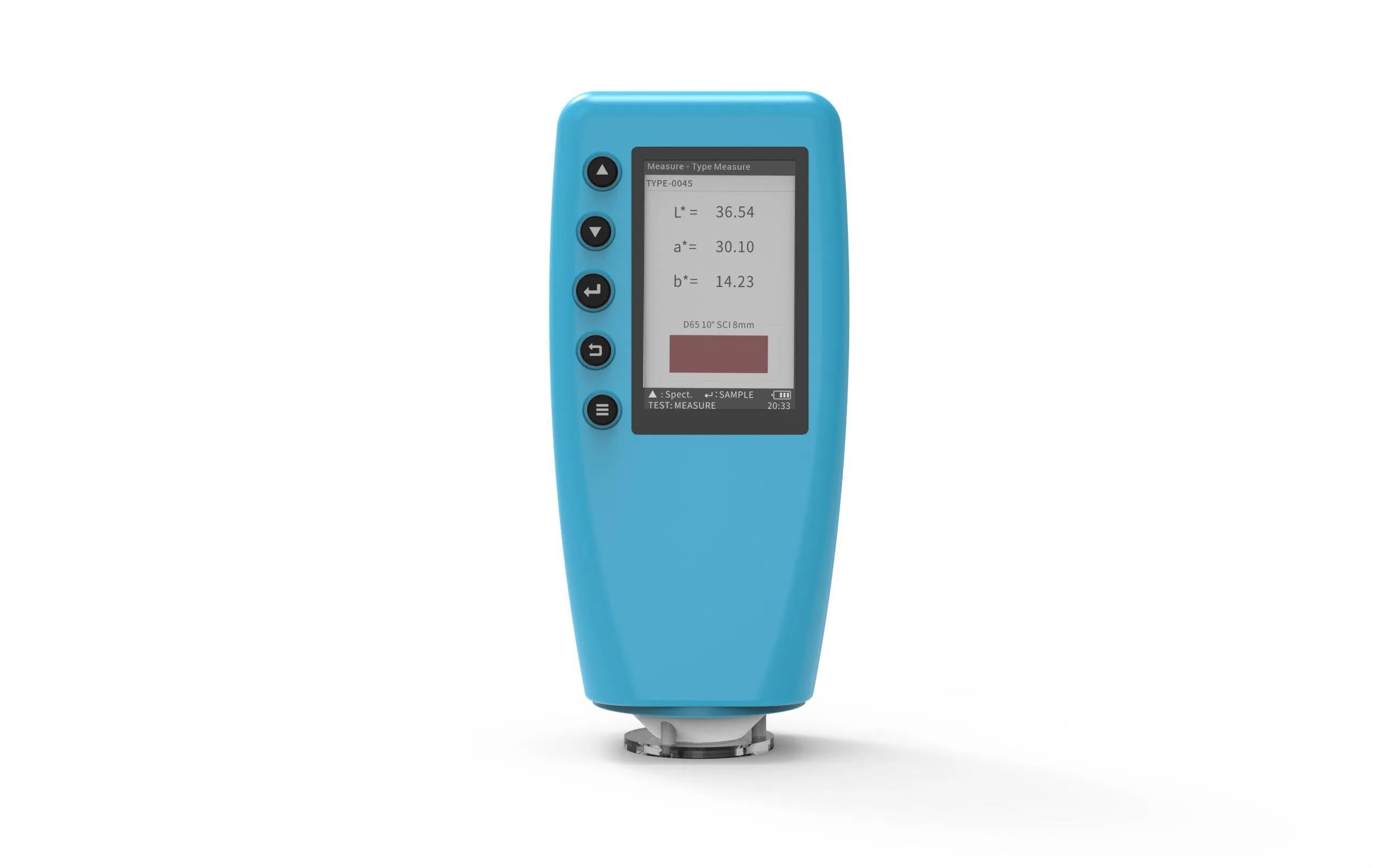 New Portable Simplified Colorimeter WR10QC Digital Color Reader, Apertures 8mm, Color Simulation, ΔE*ab<0.1, CIELAB, Wavelength: 400-700nm