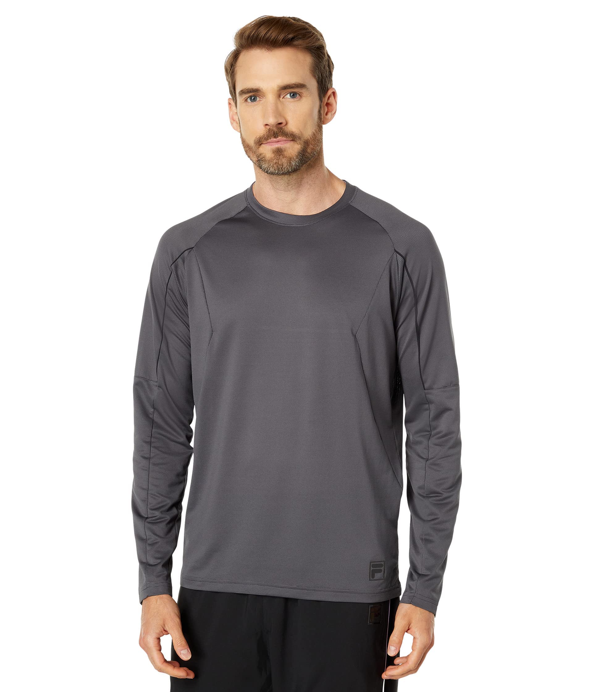 Fila Adrenaline Performance Tennis Long Sleeve Dark Gray/Lavender MD