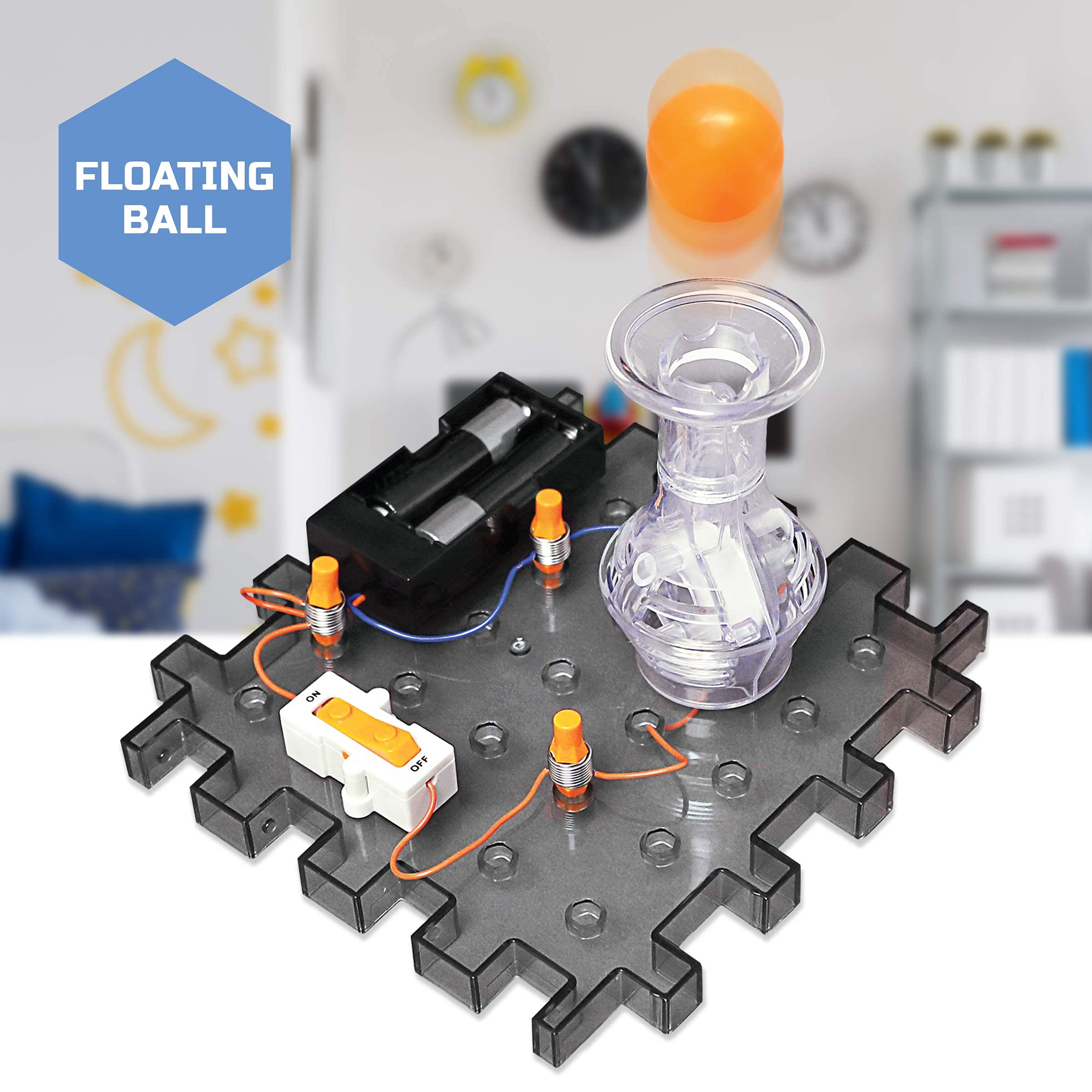Discovery #MINDBLOWN Action Circuitry Electronic Experiment Mini STEM Set, Build-it-Yourself Engineering Toy Kit, Explore The Science of Motion, Robot Spinner Experiment, Great Gift for Kids Ages 8+