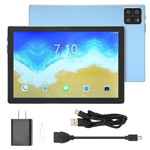 Haofy Tablet PC, Octa Core Processor 8GB RAM 128GB ROM 10.0 Inch 1920x1200 IPS HD Tablet for Entertainment (Blue)
