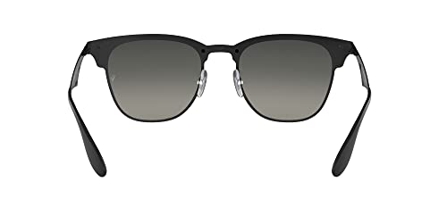 Ray-Ban RB3576N Blaze Clubmaster Square Sunglasses, Demi Gloss Black/Grey Gradient Dark Grey, 47 mm