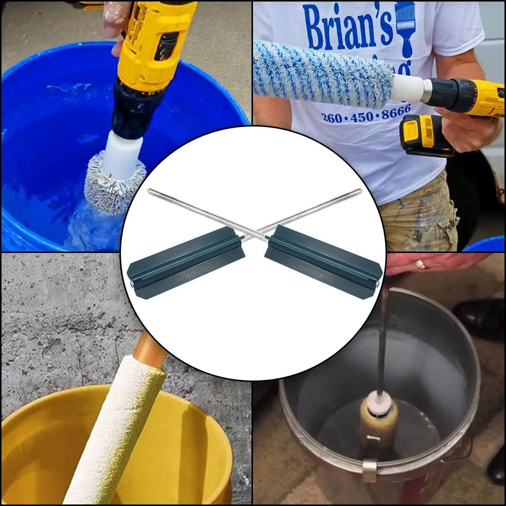 scottchen PRO Paint Roller Cleaner Dryer Washer Cleaning Tool for Paint Rollers, Fit 9ββ to 18ββ Paint Roller, Drill Driver Attachment Device