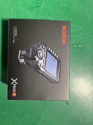 Godox XProII-C TTL Wireless Flash Trigger Compatible for Canon Cameras, 2.4G Wireless Flash Transmitter HSS 1/8000S,Bluetooth Connection, TCM Transform Function, New Hotshoe Locking, Large LCD Display