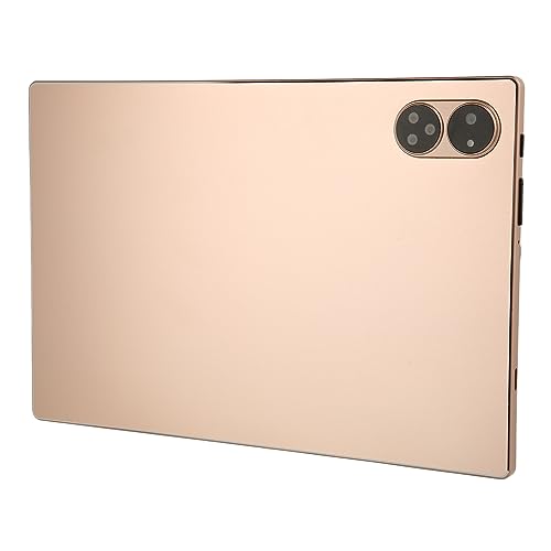 HEEPDD 10 Inch Tablet, Gold 2.4G 5G Dual Band WiFi Kids Tablet 1920x1200 IPS 4G Calling for Learning (US Plug)