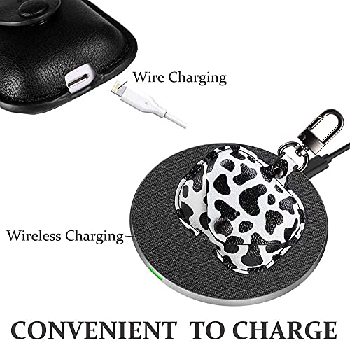 Nigaee Genuine Leather Case for AirPods Pro 2,Shockproof Protective Cover Compatible with Apple Airpods Pro 2nd Generation Charging Case (2022),Soft Headphone Cases for Women Men with Keychain(03)