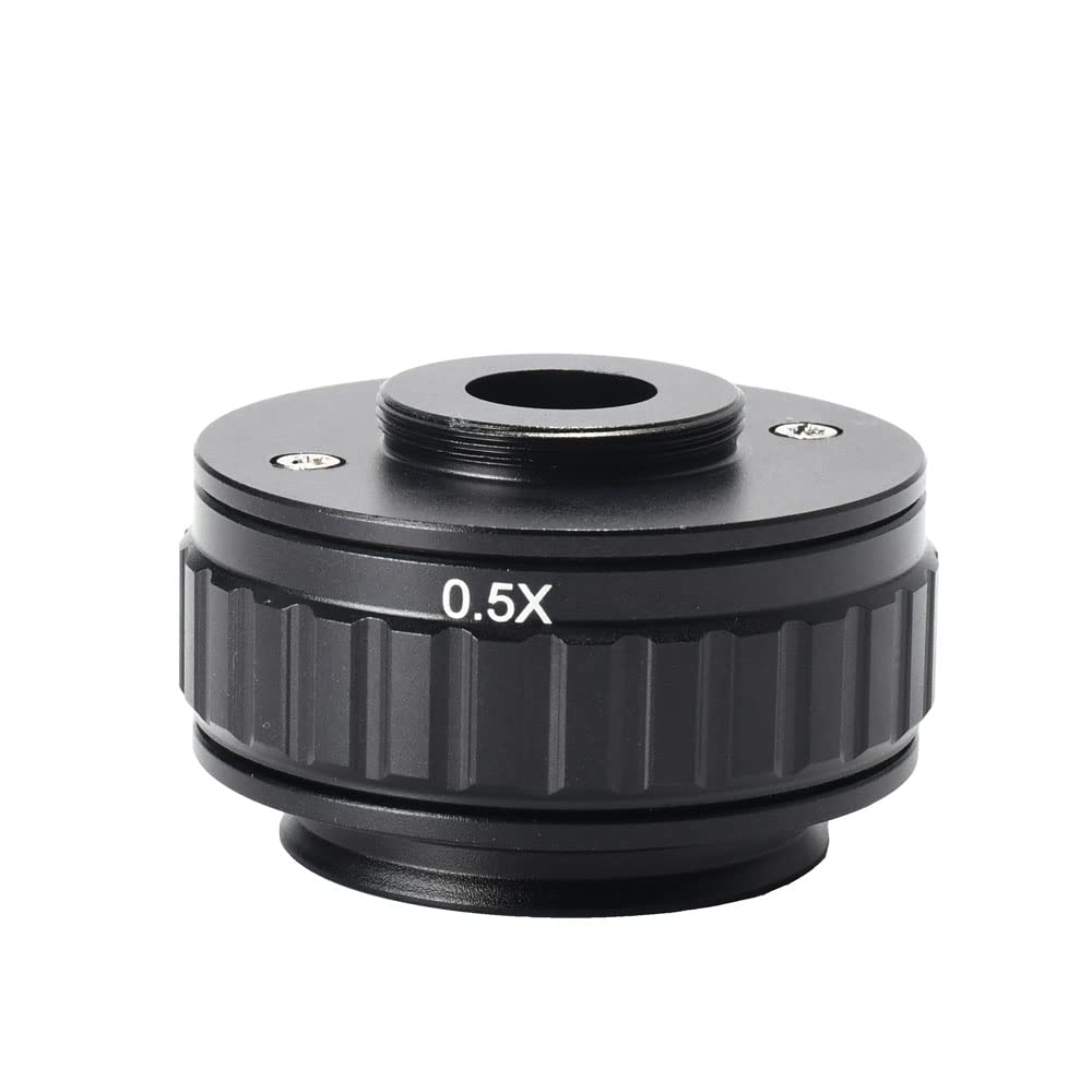 HAYEAR SMZ CTV Adapter Stereo Microscope Camera Interface Adapter for Trinocular Stereo Microscope Industrial Camera Image Sythronize with Eyepiece Lens… (0.5X)