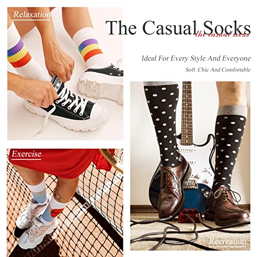 SARNFANS Spa Fashion Compression Socks,Basalt Stones Theraphy Relaxing,Performance Polyester Cushioned Athletic Crew Socks for Running,Athletic Multicolor - 12 inches