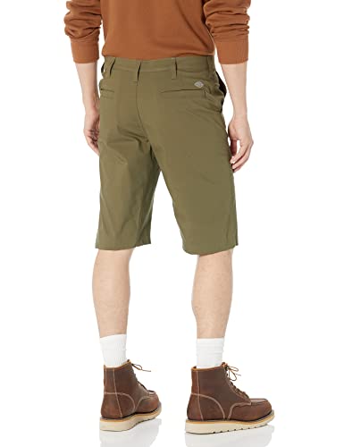 Dickies Men's Temp-iQ 13 Inch Performance Hybrid Utility Shorts, Military Green, 34