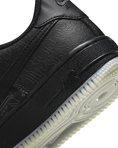 Nike Big Kid's Air Force 1 '06 "Space Jam Black/Black-Lt Blue Fury (DN1434 001) - 4