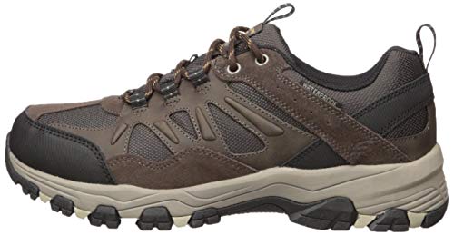 Skechers Men's Selmen-Enago Trail Oxford Hiking Shoe, Chocolate, 13 Extra Wide US