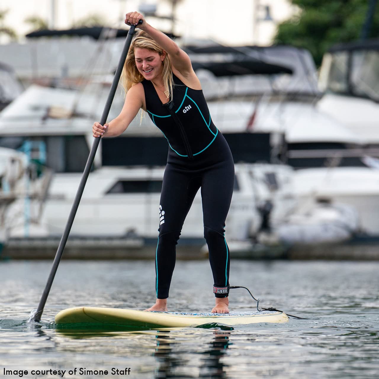 Gill Womens Dynamic Long Jane Sleeveless 3mm Neoprene Wetsuit Thermal Water Sports Paddle Board SUP Kayaking Swimming Surfing