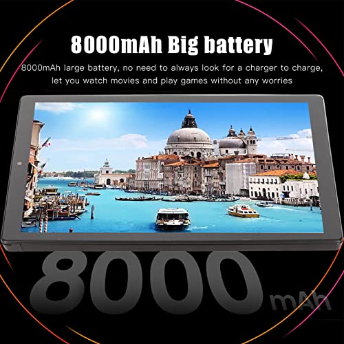 Liyeeo Tablet PC 10 Core CPU Processor 10.1 Inch Tablet PC 2.4G 5G WiFi Black for Android 11.0 for Reading (US Plug)