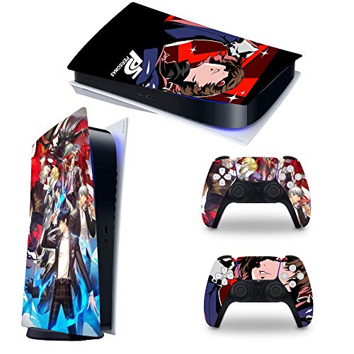 Gun Online Game - PS5 Digital Edition Skin Console and 2 Controller, Vinyl Decal Sticker Full Cover Protective