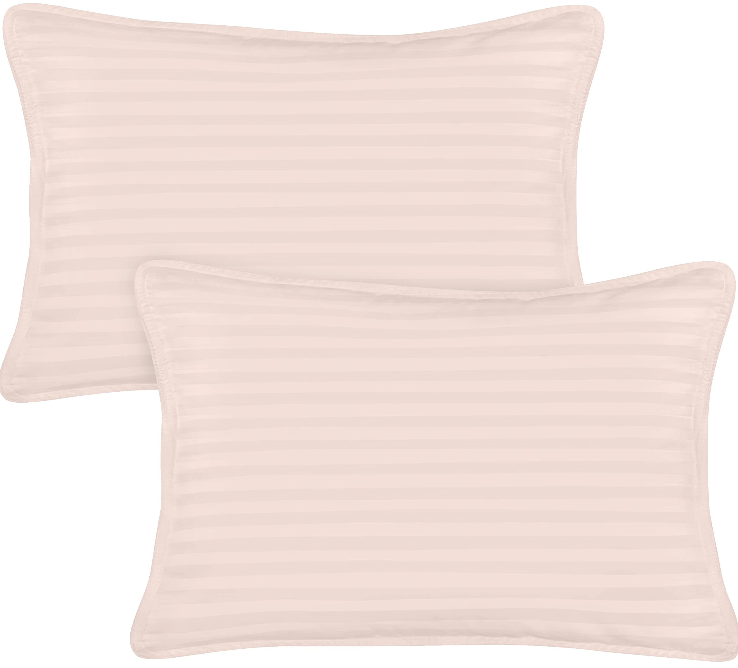 Utopia Bedding Toddler Pillow (Baby Pink, 2 Pack), 13x18 Toddler Pillows for Sleeping, Soft and Breathable Cotton Blend Shell, Polyester Filling, Small Kids Pillow Perfect for Toddler Bed and Travel