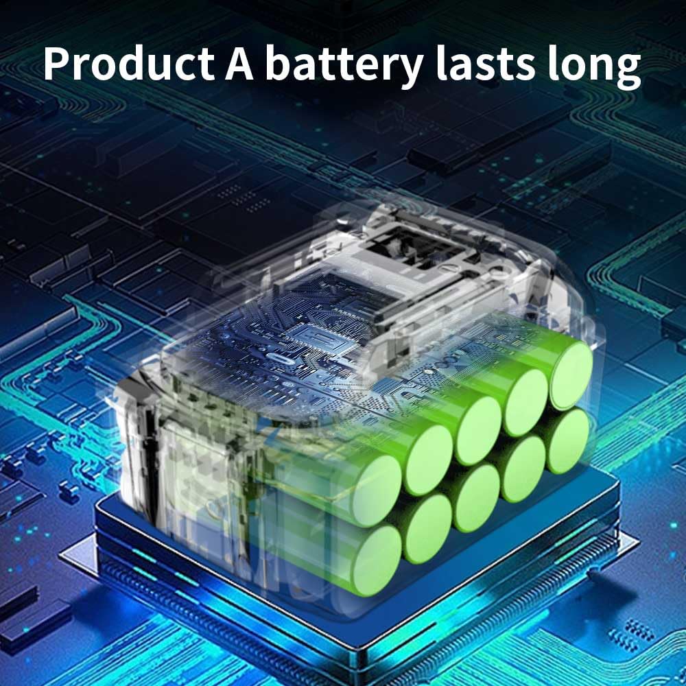 Powilling Impact Driver Kit - 20V Electric 1/4 Inch Hex Impact Drill/Driver Set,2 Variable Speed, with 6.0Ah Battery and Charger, 14Pcs Socket and Tool Case Includ