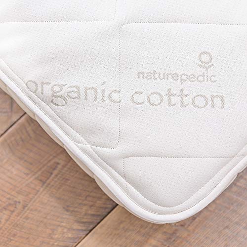 Naturepedic Chorus Organic Mattress - Medium Firm Mattress with Encased Coil Layers for Universal Comfort and Pressure Relieving - Bed-in-a-Box Latex Mattress - King