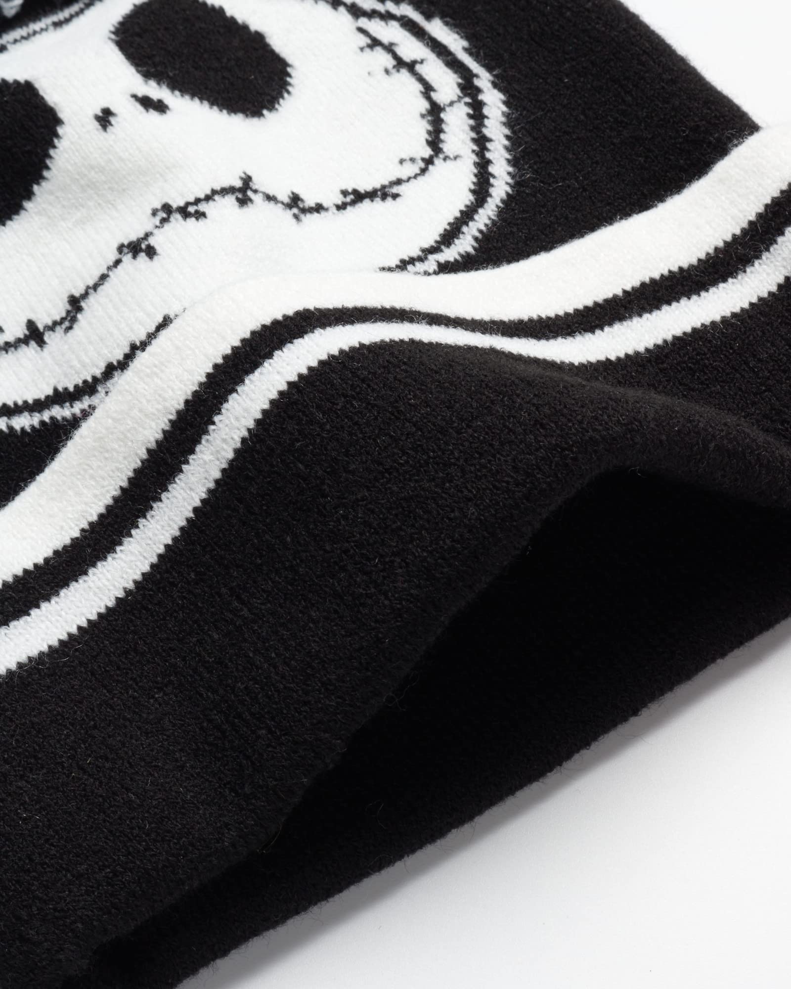 Disney Boys' Nightmare Before Christmas Winter Hat Set - 3 Piece Jack Skellington Beanie, Gloves, and Scarf Set, Size Age 4-7, Nightmare Before Christmas Hat Glove Scarf Set