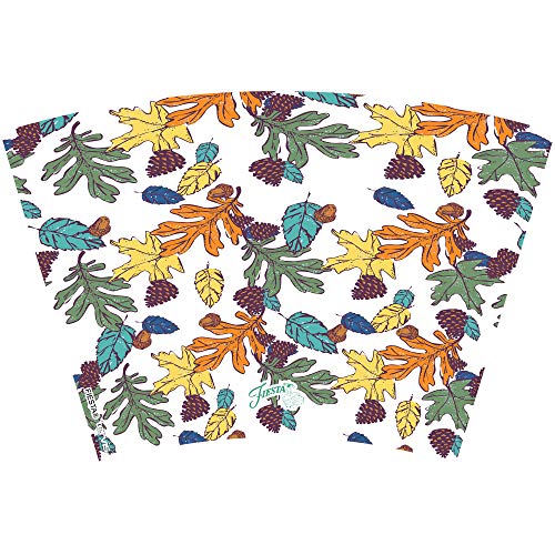 Tervis Fiesta Thanksgiving Butterscotch Fall Leaves Made in USA Double Walled Insulated Tumbler Travel Cup Keeps Drinks Cold & Hot, 24oz, Lidded