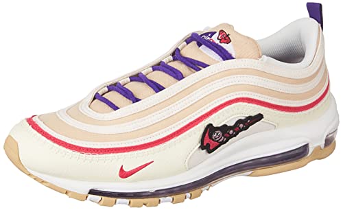 Nike Men's Air Max 97 Running Shoes, Sesame/Coconut Milk-phantom-el, 8.5