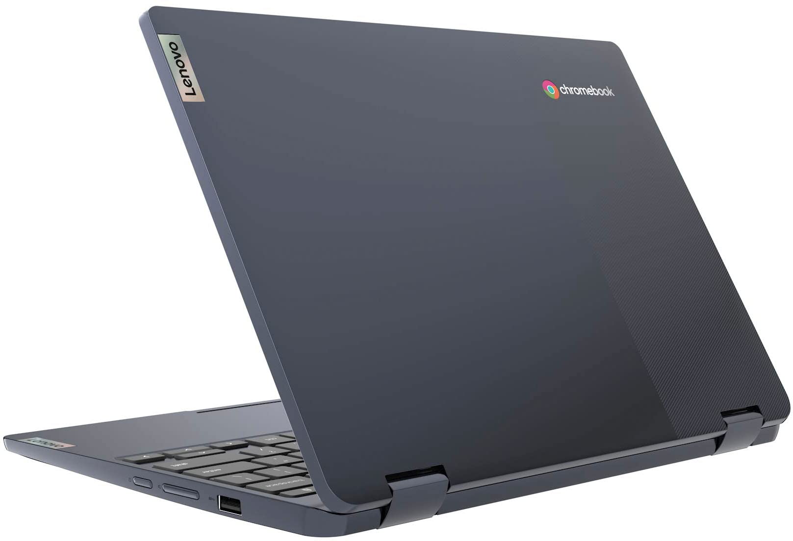 Lenovo Flex 3 11" 2-in-1 IPS Touchscreen Chromebook Laptop, MediaTek MT8183, 4GB Memory, 192GB Storage(64GB eMMC Plus 128GB Card),WiFi 6, Bluetooth, Webcam, Chrome OS, Abyss Blue | TGCD Bundle