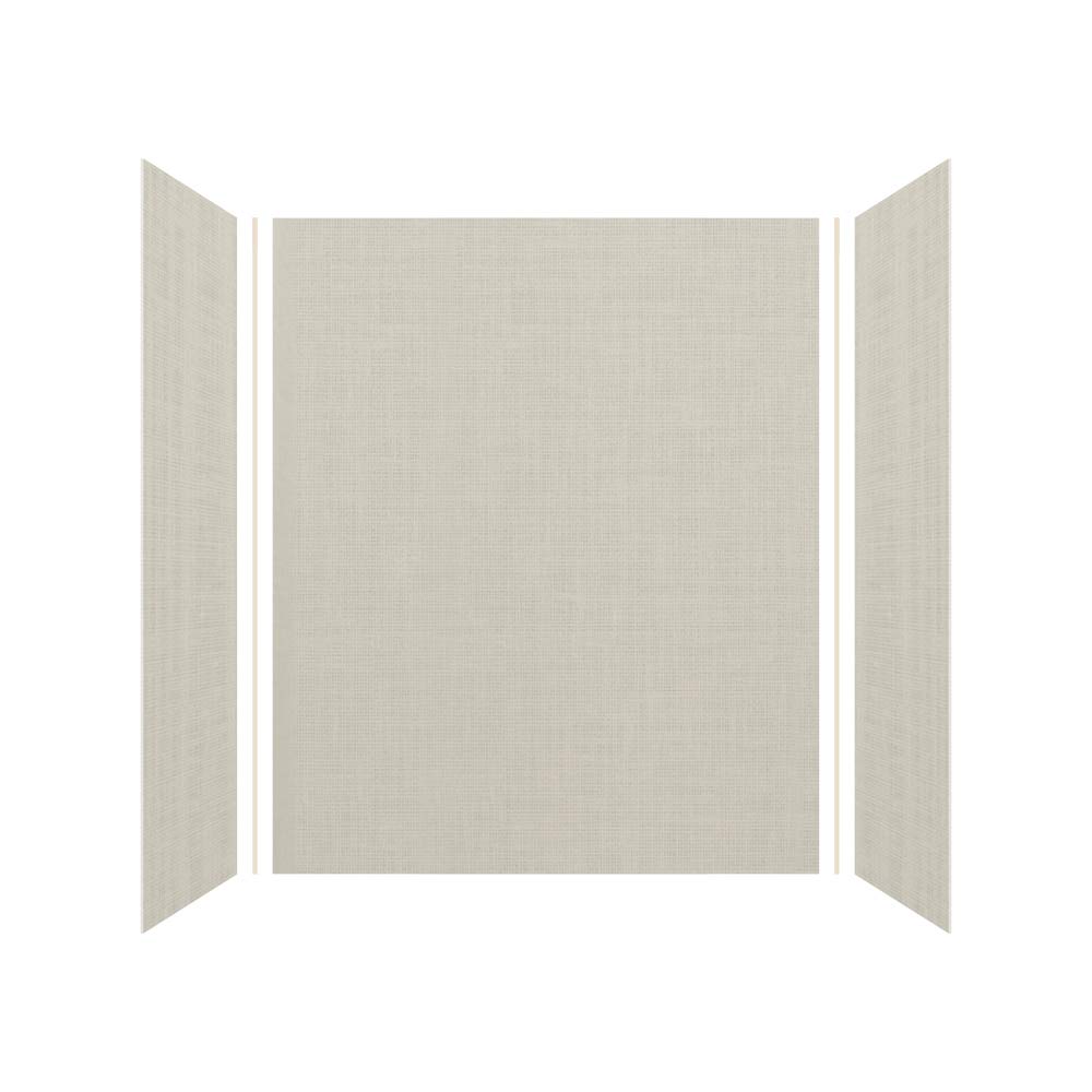 Transolid EWK603672-46 Expressions 3-Panel Shower Wall Kit, 36-in L x 60-in W x 72-in H, Cameo