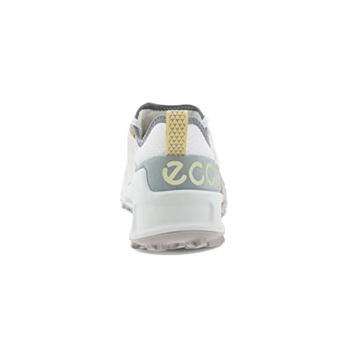 ECCO Women's Biom 2.1 Low Textile Trail Running Shoe, Bright White/Bright White/ICE Flower Nubuck, 6-6.5