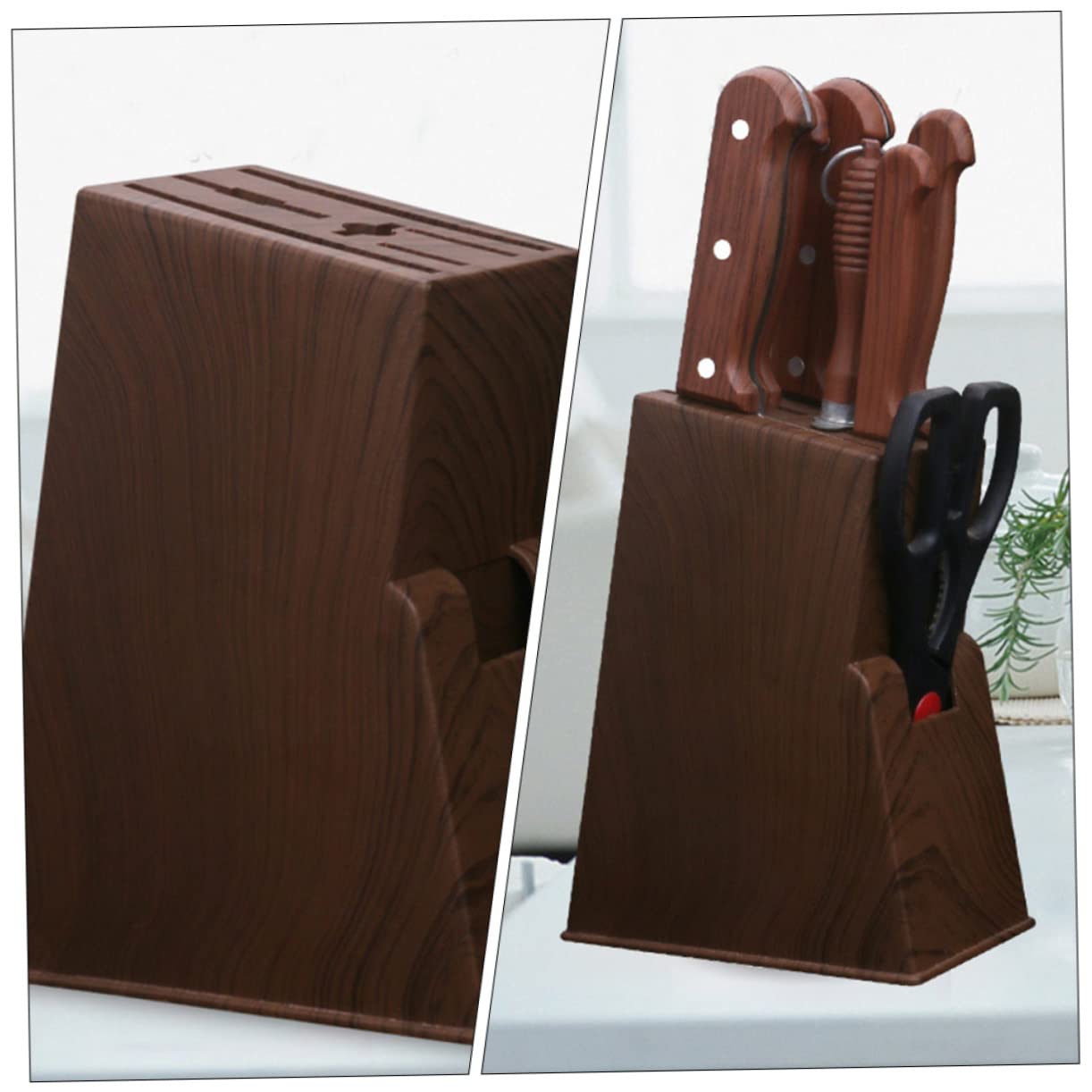 HONMEET 1pc Knife Holder Utensils Utensil Holder Drawer Desktop Drawer Plastic Storage Rack Sharpening Holder Cutlery Block Holder Kitchenware Storage Rack Household Cutter Rack Shelf