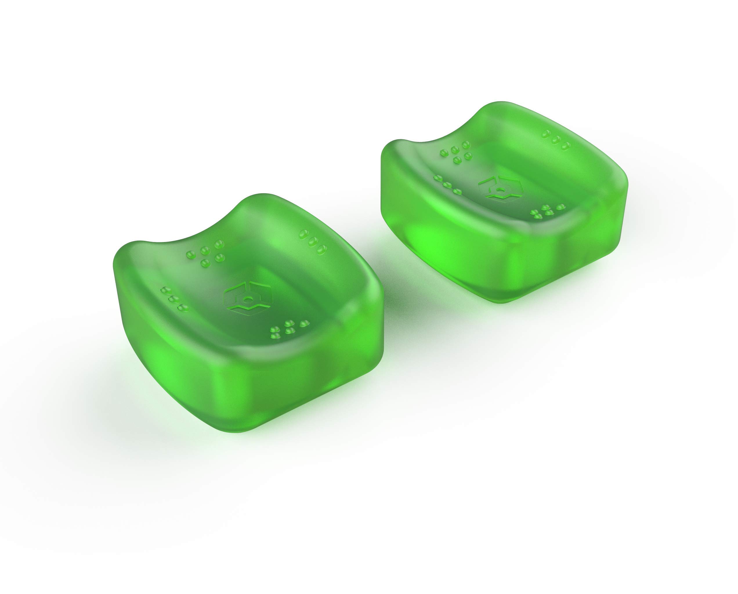 Gioteck SMP Xbox Series X - Thumb Grips Xbox Series X/S Megapack Caps/Caps/Silicone Protector for Joysticks PlayStation 5 - Non-Slip - Aim Aid (3 Pack) Green/Black