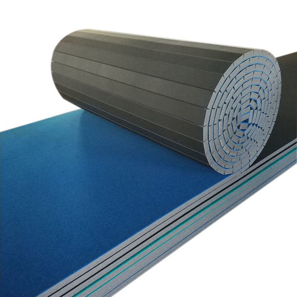 Indoor Gymnastics Tracks Exercise Mat Roll Out Cheerleading Fitness Mats with a Grippy Gym Carpet Top Sturdy Foam Wrestling Mats for MMA, Gymnastics (Size : 3m*1.83m*4cm)