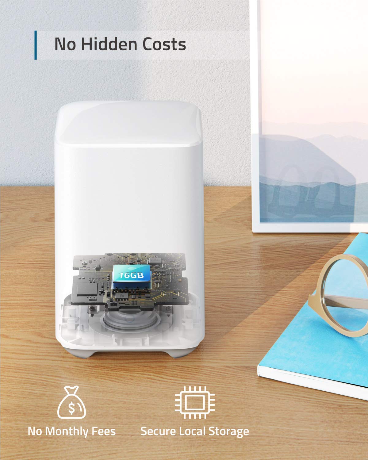 eufy Security, eufyCam 2C 3-Cam Kit, Wireless Home Security System with 180-Day Battery Life, 1080p HD, IP67, Night Vision, No Monthly Fee (Renewed)